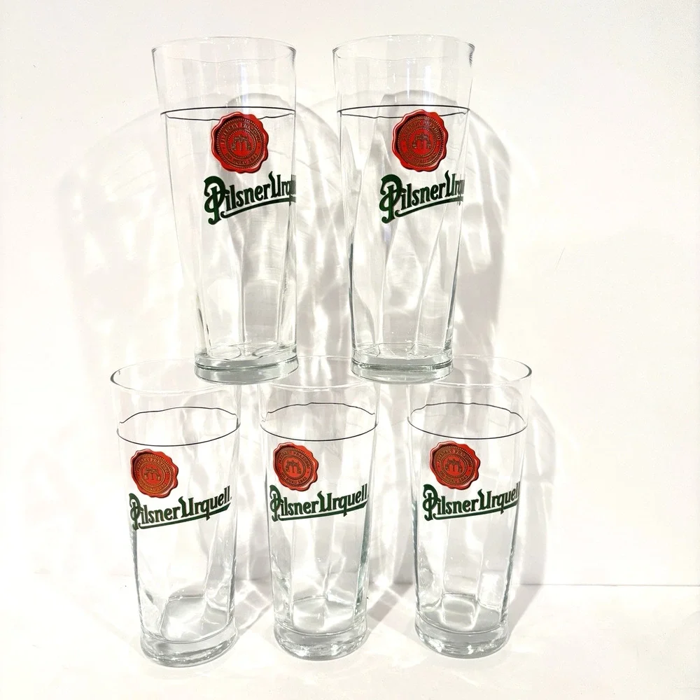 Pilsner Urquell | Dining | Pilsner Urquell Tall Czech Swirl Pattern ...